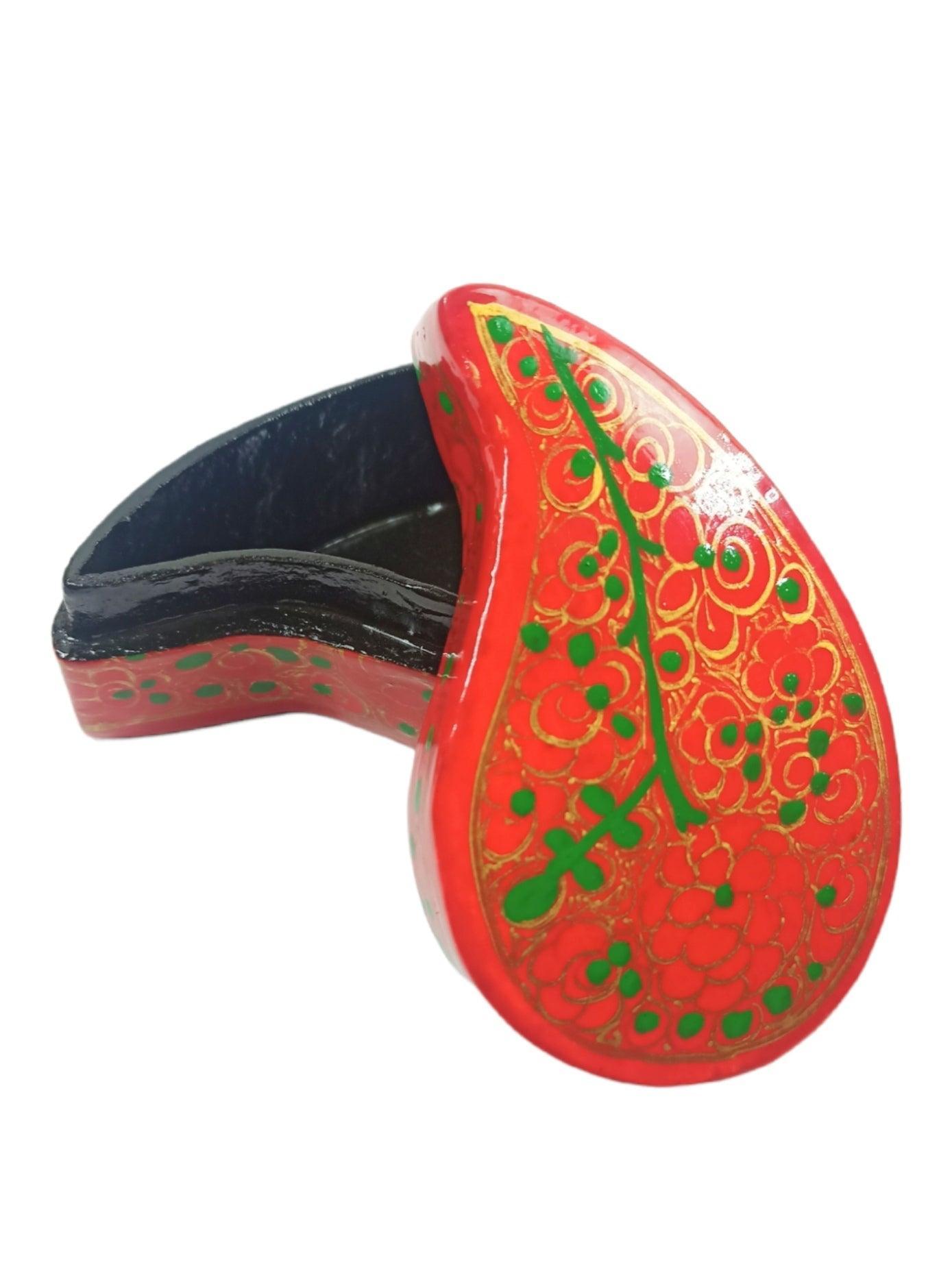 Jewellery Box | Paper Mechie Box | Kidney Shaped Box