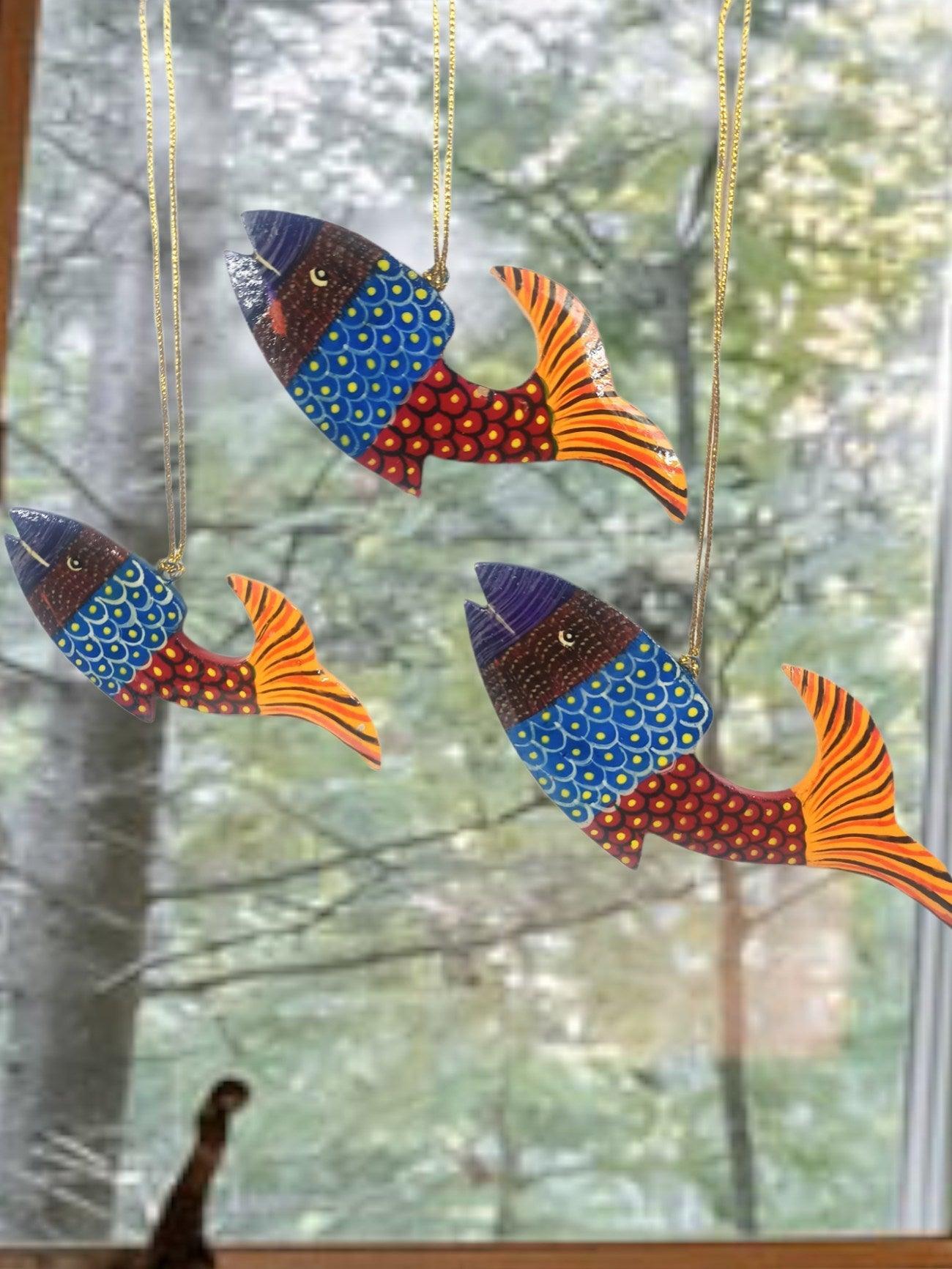 Hanging Dolphin Set | Paper Machie set | 3 Piece Set