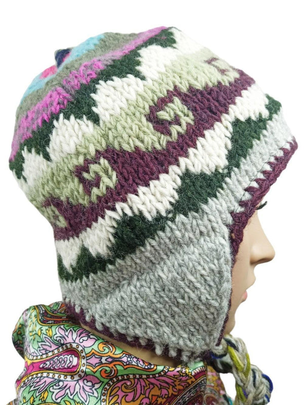 Yak Wool Cap | Fleece Inner Cap | Handwoven