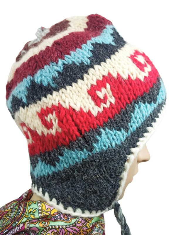 Yak Wool Cap | Fleece Inner Cap | Handwoven