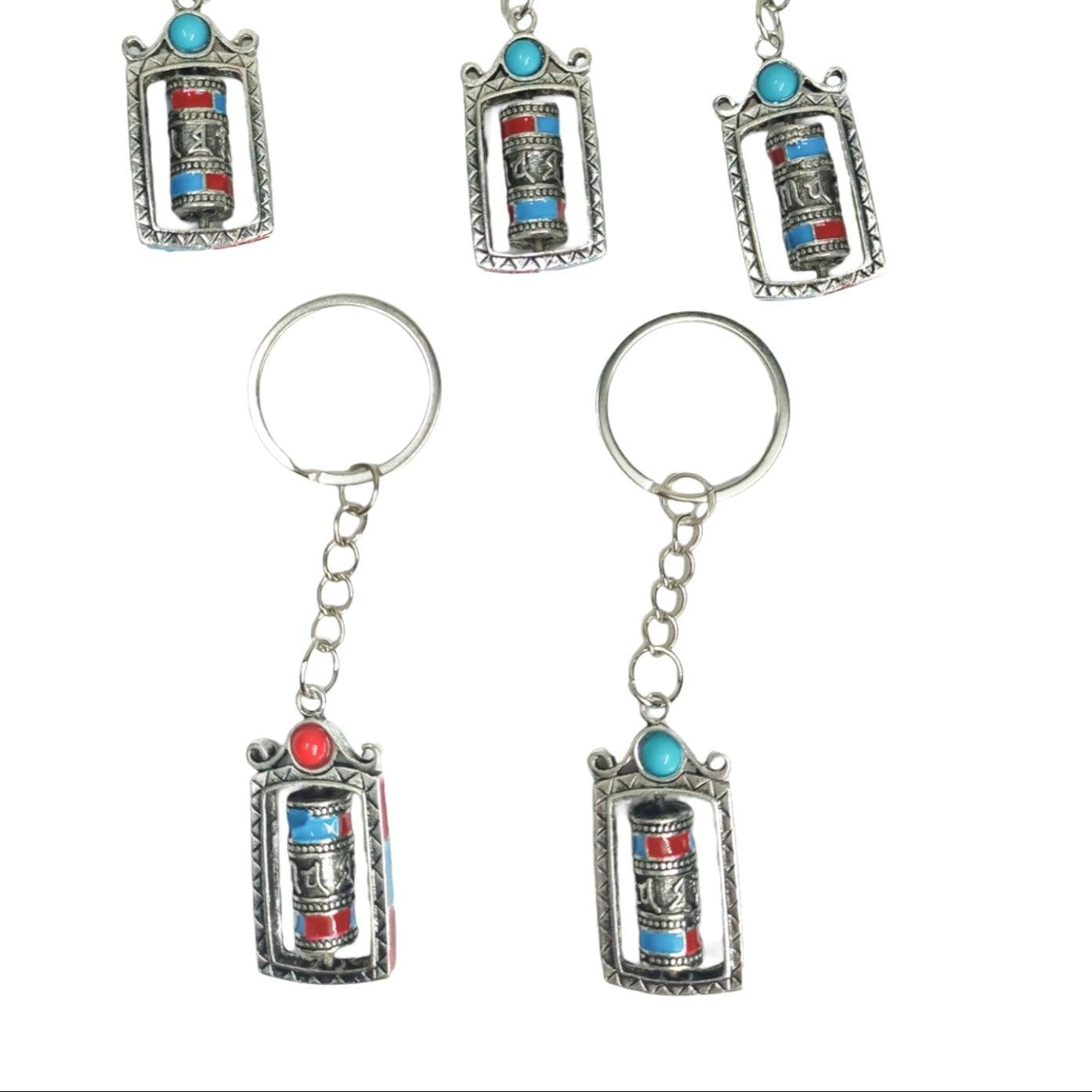 Buddhist Prayer Wheel Keychain | Julley keychain | Ladakh Souvenirs